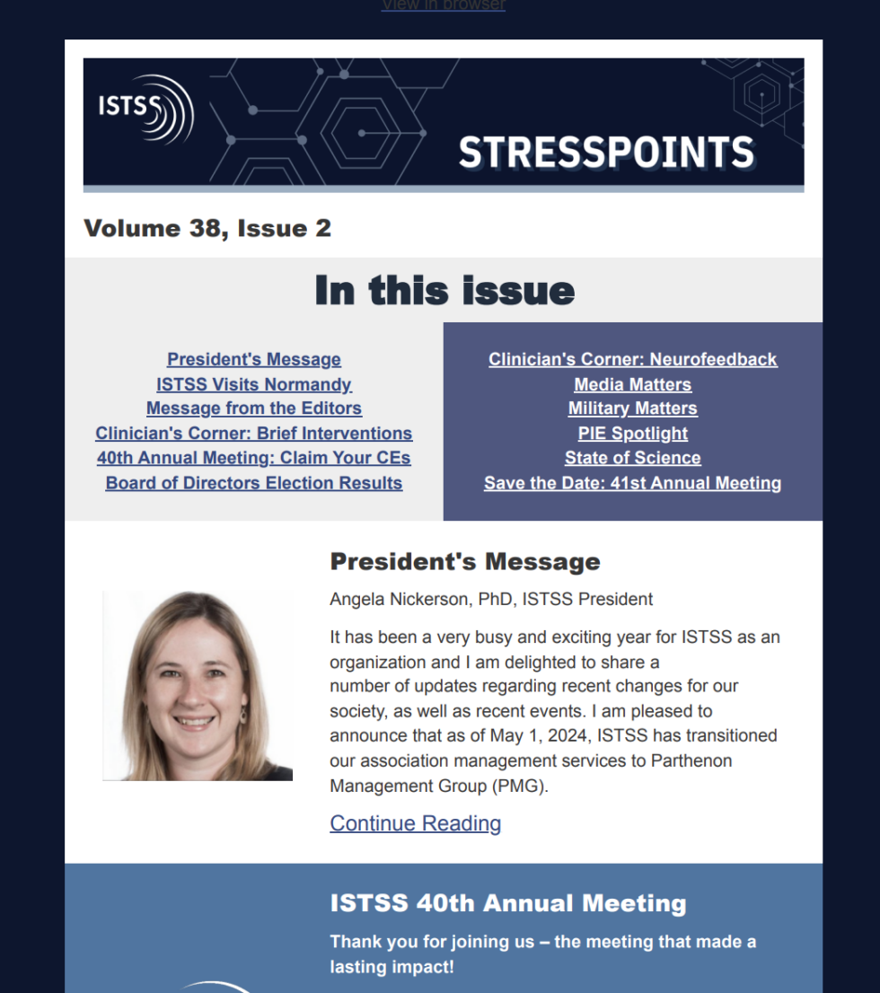 Presidential Column Translations | International Society for Traumatic ...